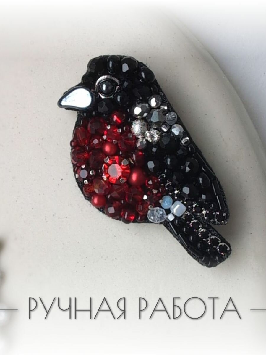 Брошь, стразы, стекло
