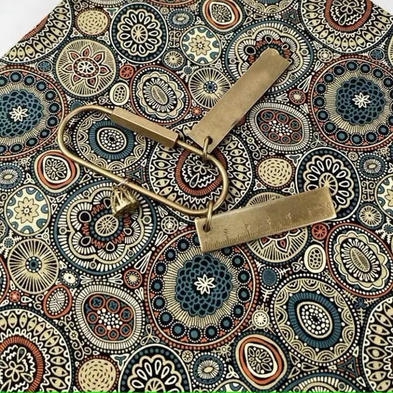 Хлопковая ткань с мандалами в индийском стиле, винтажный текстиль в стиле бохо, декоративная 028