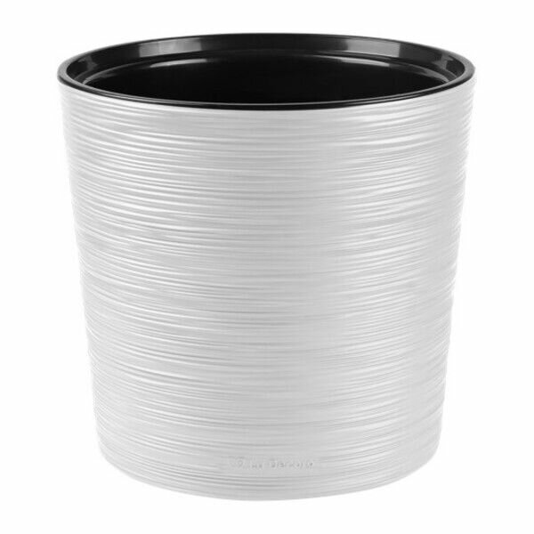 Кашпо для цветов BMC пластиковое 7,5 л, d 26,5 см "La Decoro" белый