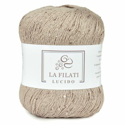 Пряжа La Filati Lucido 80012 беж (50г/445м, упаковка 6 мотков)