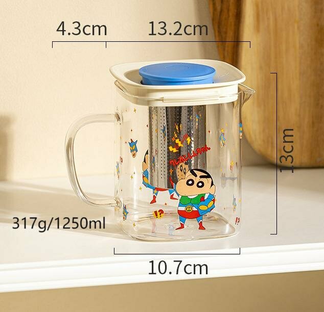 Цветной чайник Shin-chan в стиле Супермена