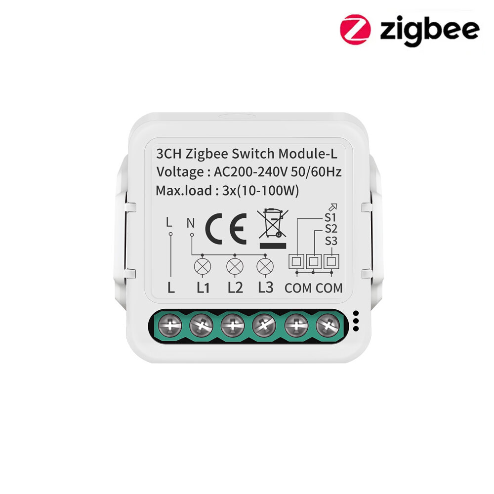 Туйя Умный WiFi Zigbee Светильник 1 2 3 4 Нет нейтральной линии
