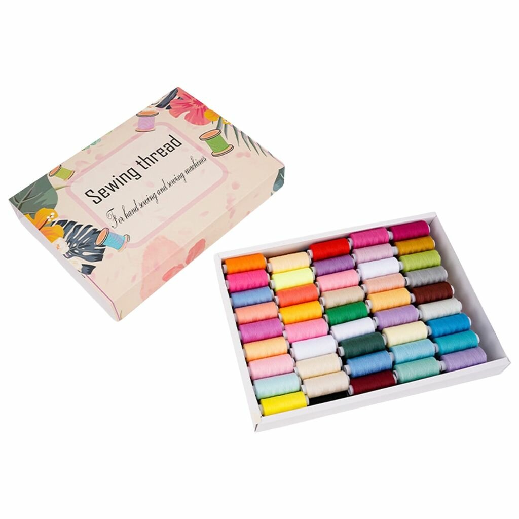 1 коробка 88-цветного набора швейных ниток для самостоятельного шитья