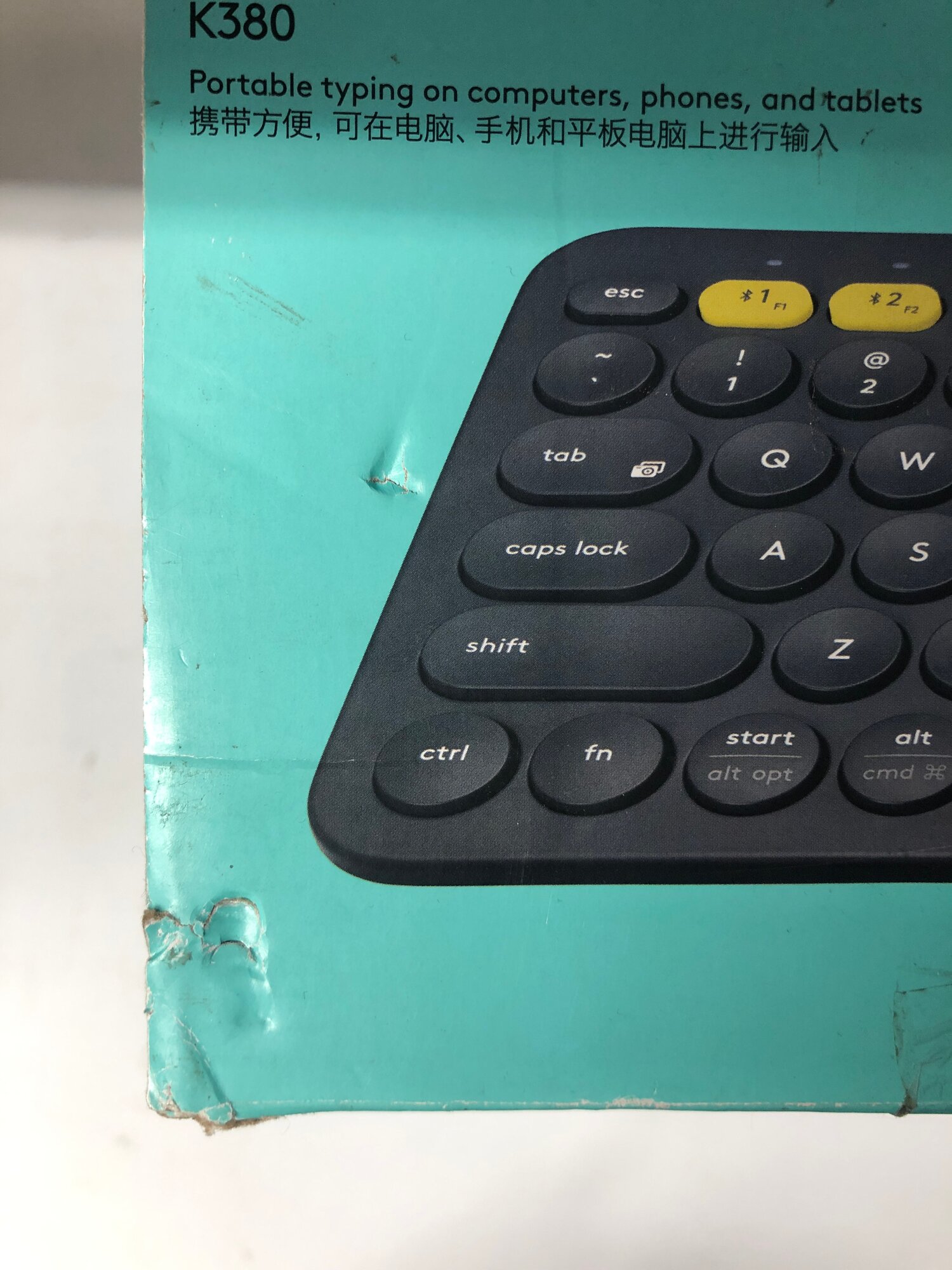 Беспроводная клавиатура Logitech K380 Multi-Device темно-серый, английская