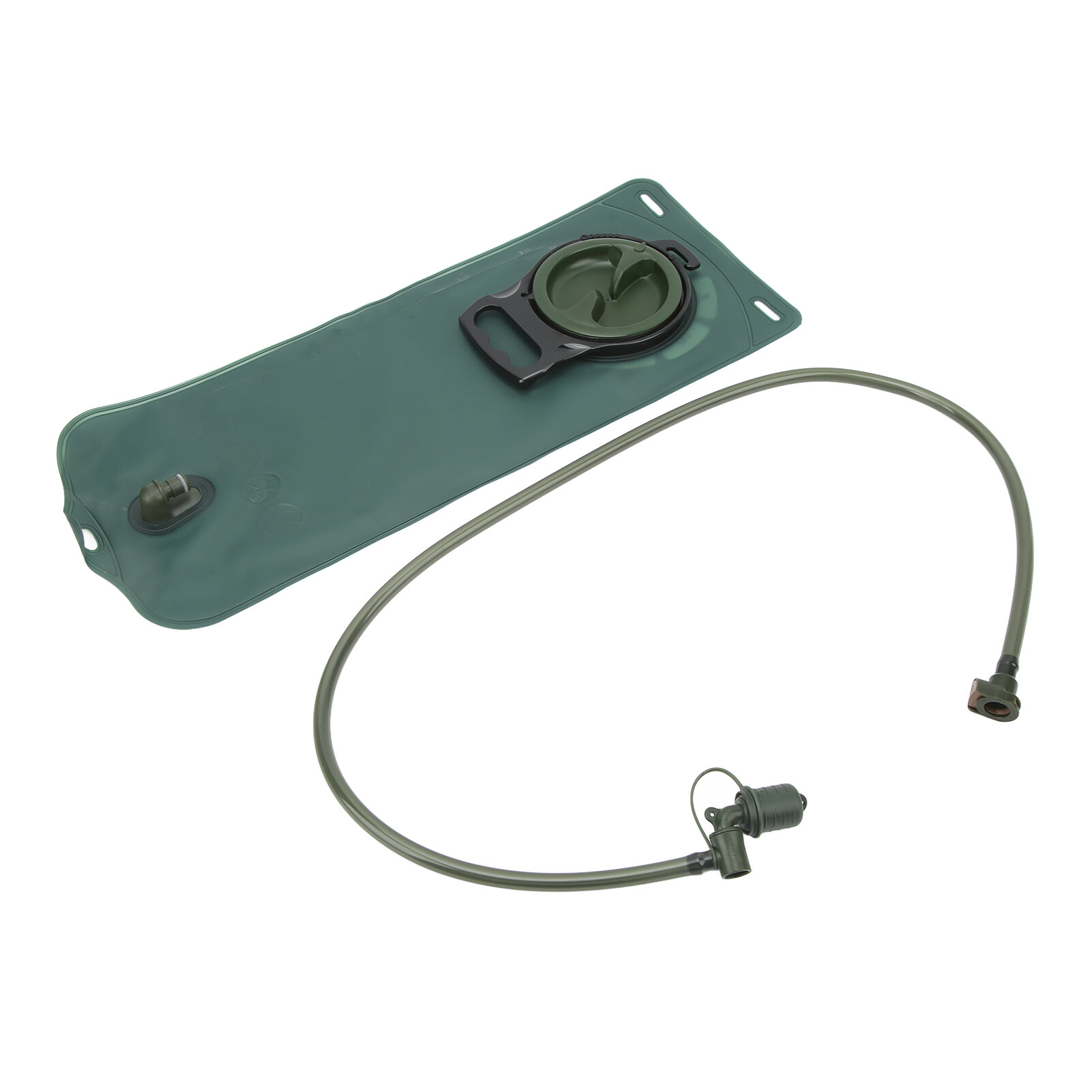 Водяной пузырь для езды на открытом воздухе, портативный утолщенный пакет для гидратации воды из ТПУ для путешествий, альпинизма, OD, зеленый, 2 л