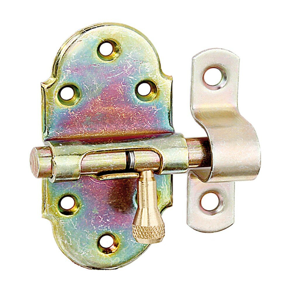 GAH оцинкованный шпингалет 40×75 мм металлический крепёж для дверей и окон.