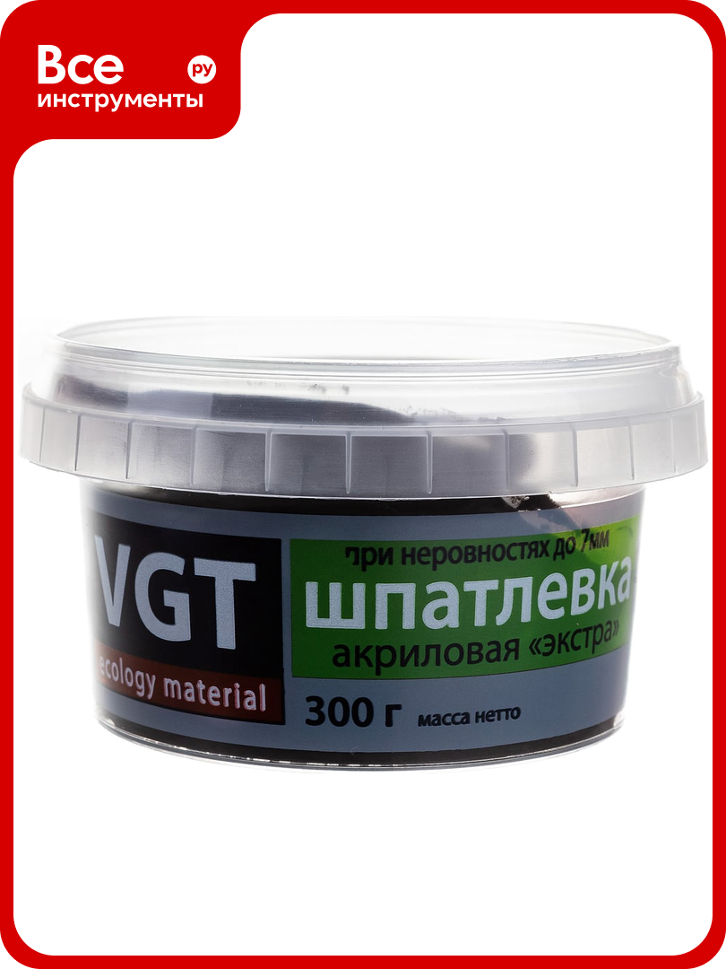 Шпаклевка по дереву Экстра Венге 0,3 кг VGT 11599680