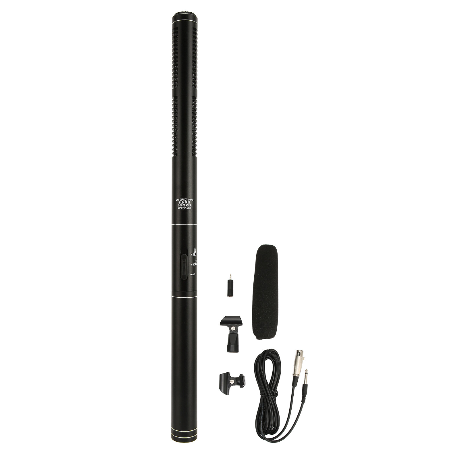 Condenser Microphone Professional Cardioid Directivity Noise Cancellation Interview Mic for