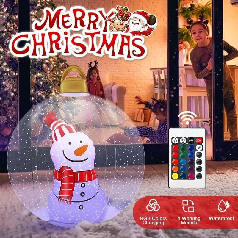 Надувной ёлки украшение шар праздник двор газон дует украшение шар (Рождественский снеговик)