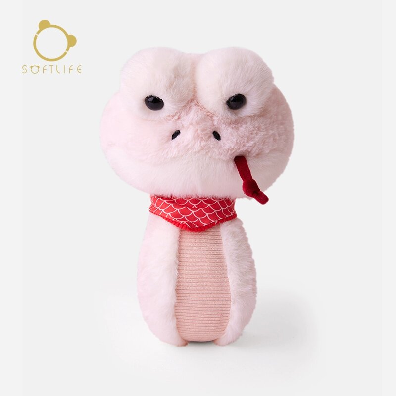 Softlife Зодиак Змея Мягкая Игрушка-Успокаивающий Долл Розовый для Детей, Подарок на Праздник