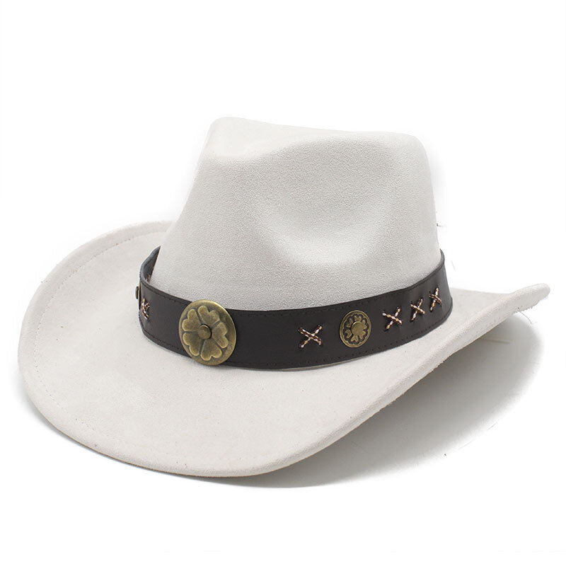 Многоцелевая Джазовая шляпа из замши Унисекс Лето Декор Войлок / MOM-020