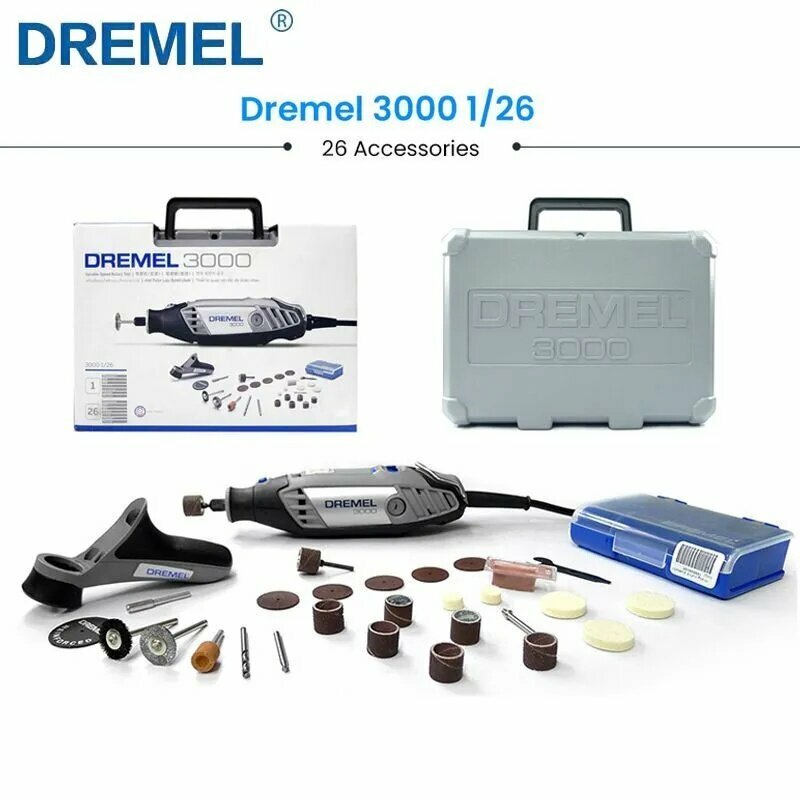 Многофункциональный инструмент Dremel 3000 1-26 гравер электрический, с 26 аксессуарами
