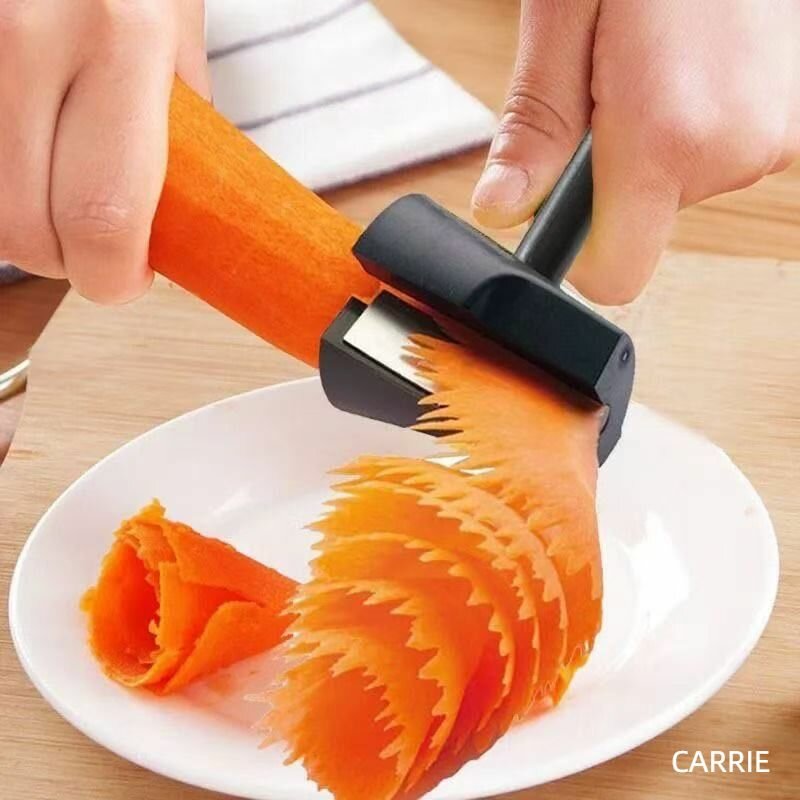 Набор для нарезки цветов для салата из нержавеющей стали/спиральная плоскость для моркови и огурцов, измельчитель для придания формы ножу