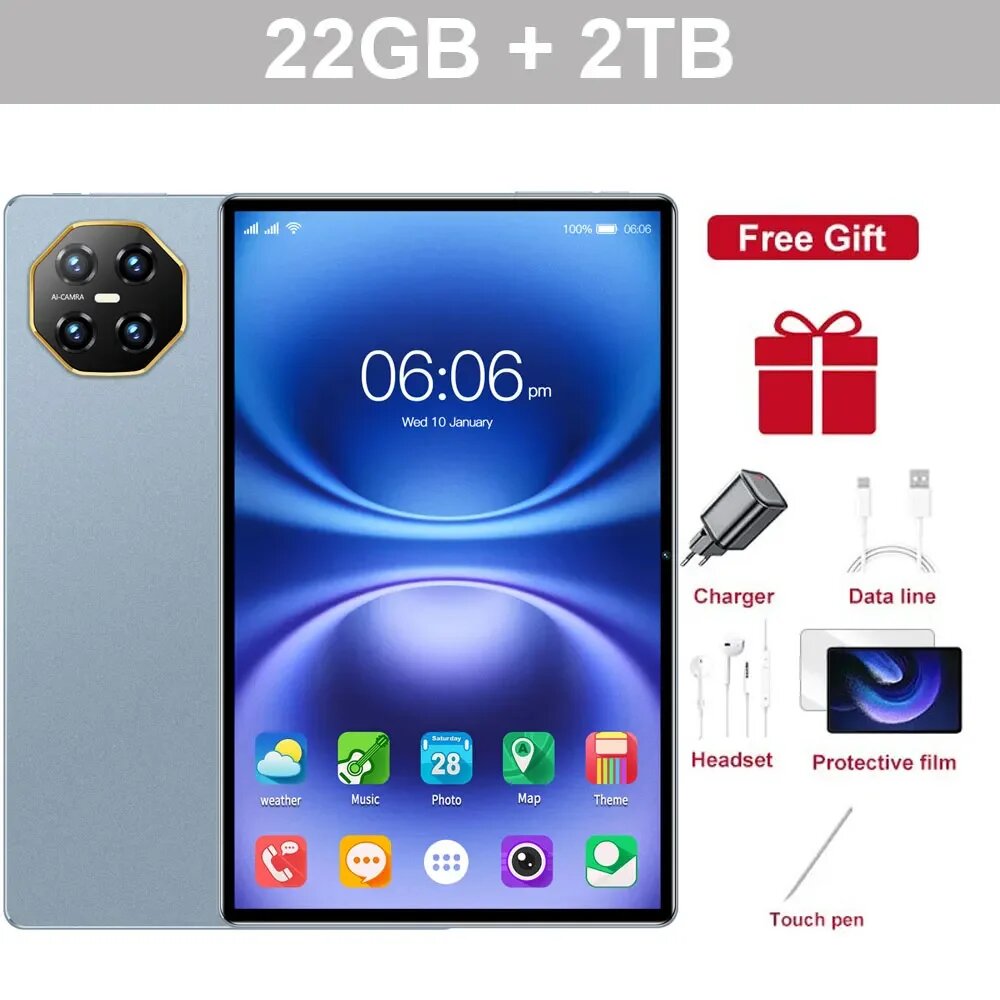 2026 новый Pad XT Mate+ Оригинальные планшеты 11,6HD Android 15 Tab 5G Двойная карта 12000 мАч WIFI Детские планшеты Детский планшетный ПК