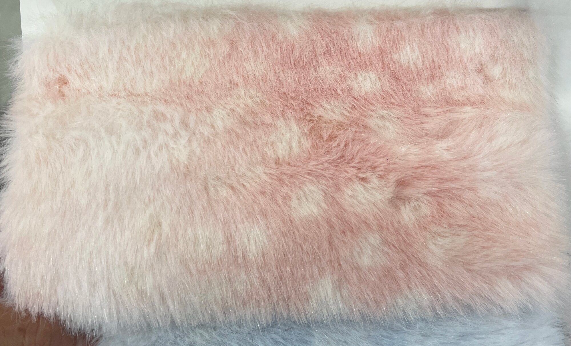 Искусственный мех, плюшевый, леопардовый, 100% полиэстер, 45*160 см