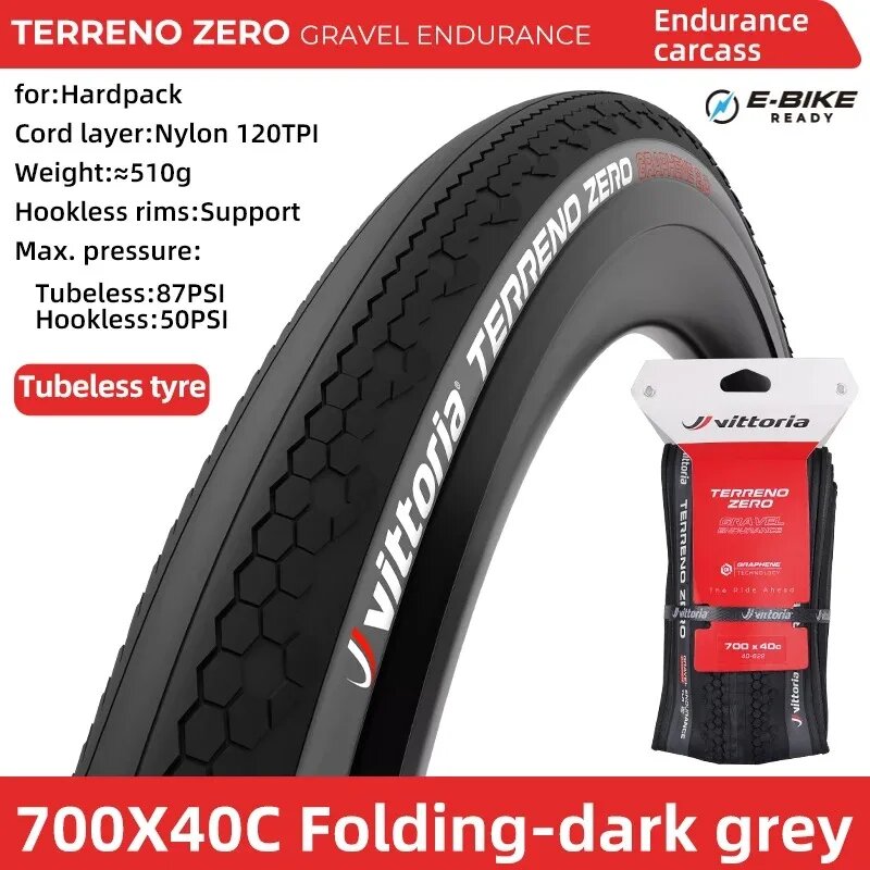 Vittoria TERRENO ZERO шины для шоссейных велосипедов 700x37C / 700x40C 1pc 700x40C Tire
