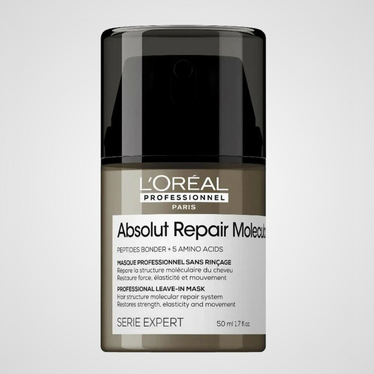 Несмываемая маска для восстановления поврежденных волос 50 мл L'Oreal Professionnel ABSOLUT REPAIR MOLECULAR Leave-in Mask Маска 50 мл