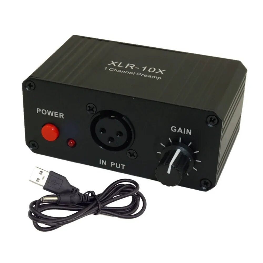 XLR-10X 1-канальный балансный аудиоусилитель с интерфейсом XLR NE5532 Динамический микрофонный предусилитель