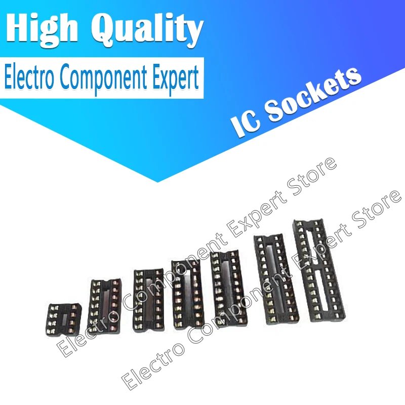 Розетки для микросхем DIP 8 PIN 6-40 контактов