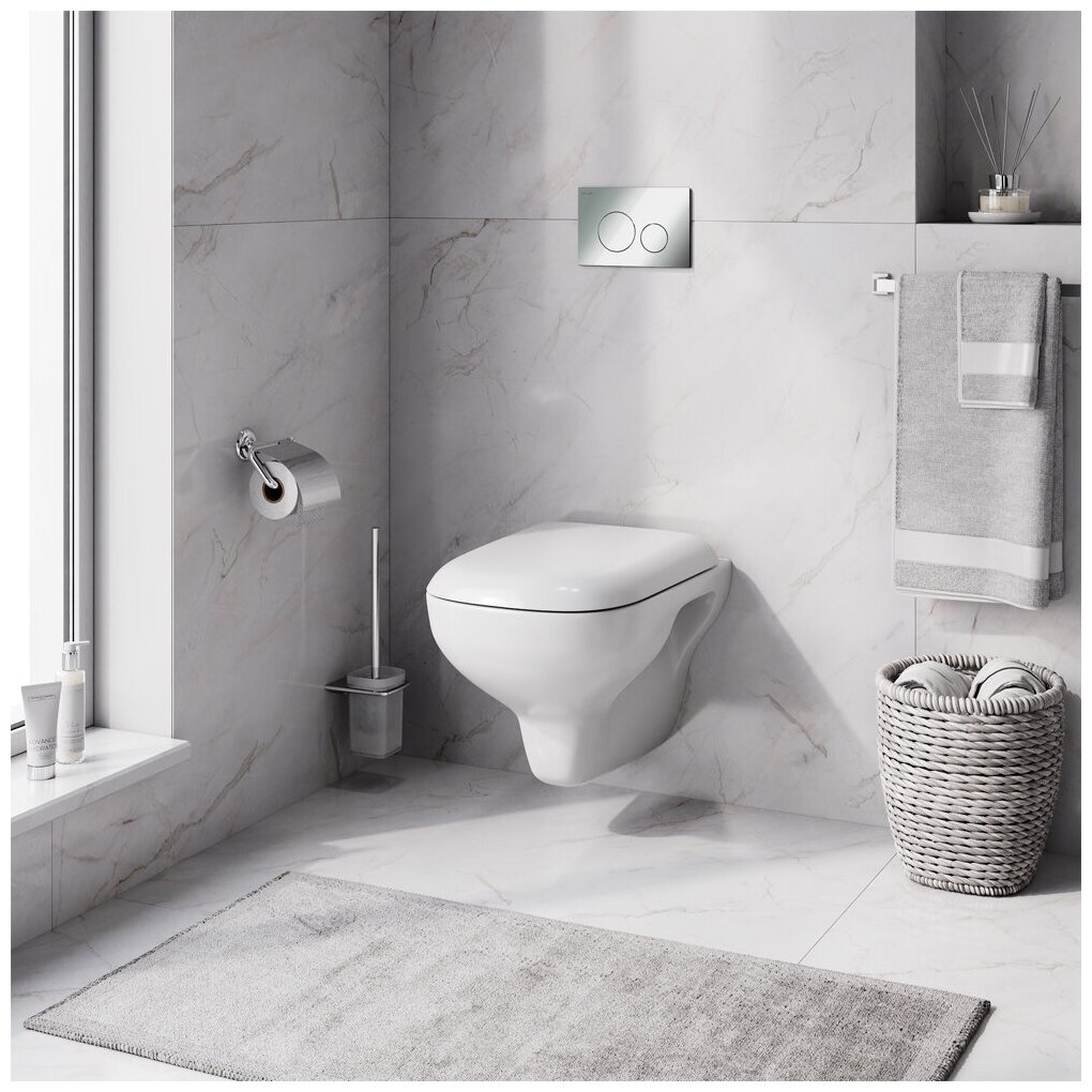 Инсталляция с подвесным унитазом AM.PM Like V2.0, безободковый, цвет белый