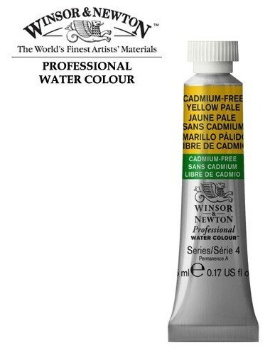 Акварель Winsor&Newton Акварель Winsor&Newton PROFESSIONAL туба 5мл, желтый бледный бескадмиевый