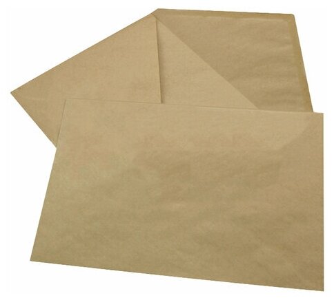 Конверты С4 (229х324 мм) крафт, с клеевым слоем, 80 г/м2, комплект 25 шт, треугольный клапан, BRAUBERG, 112365