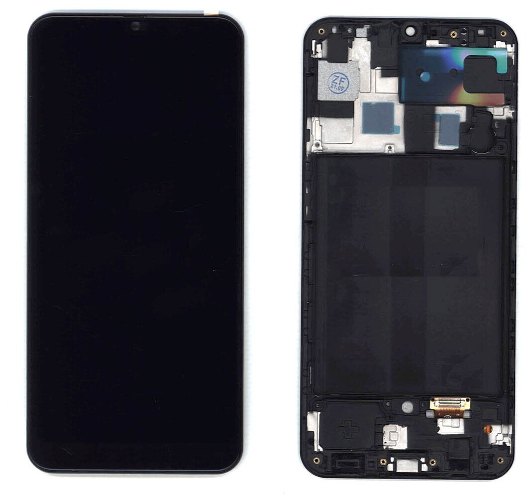 Дисплей (модуль) для Samsung Galaxy A30 SM-A305F в сборе с тачскрином и рамкой (TFT) черный