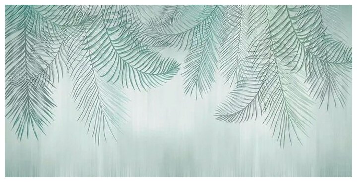 Фотообои на стену флизелиновые "Листья" 450X253 см (ШхВ)