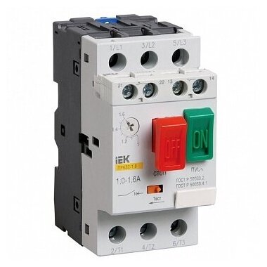 Пускатель ПРК32 10А, 4кВт 400/660В | код. DMS11-010 | IEK (2шт. в упак.)