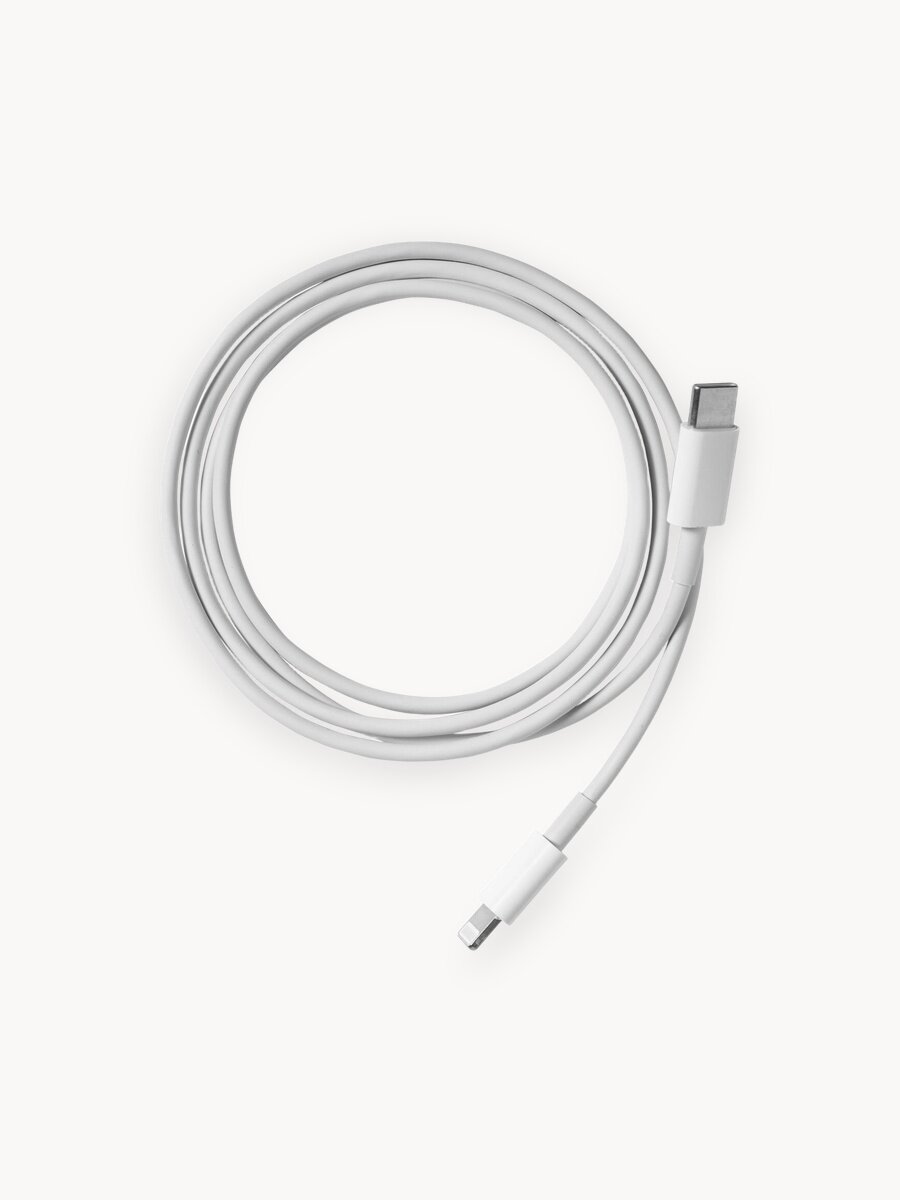 Кабель Lightning - Type-C 20W 1м белый для Apple iPhone, iPad, iPod и AirPods с поддержкой быстрой зарядки