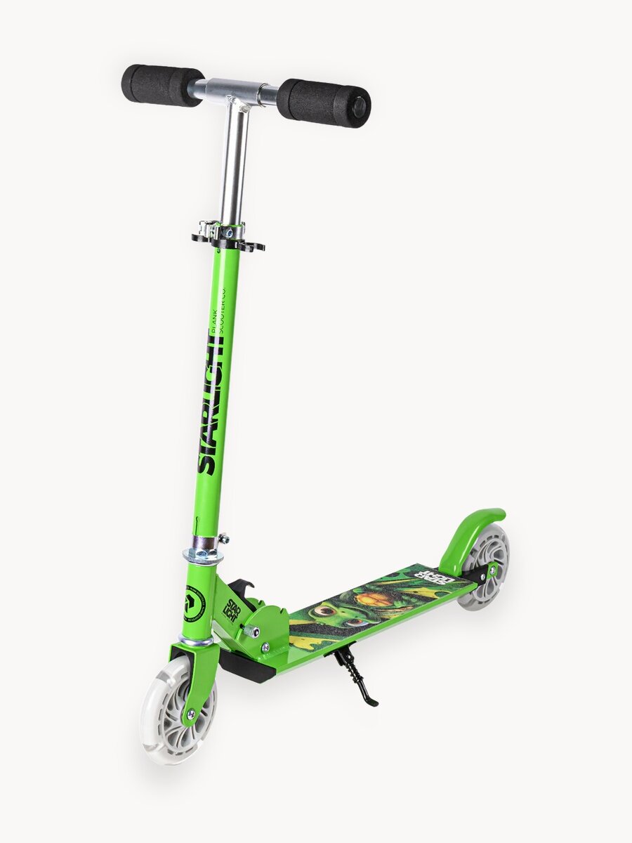 Детский снегокат-самокат 3+, рост 80-150 см, до 50 кг. Лыжи в подарок. Plank Starlight