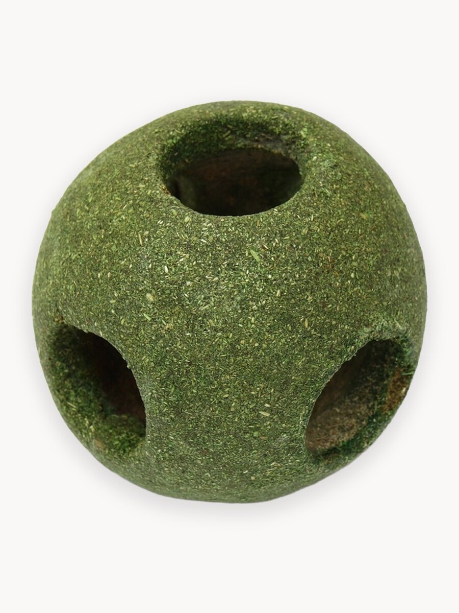 Игрушка - шар большой для кошек из прессованной кошачьей мяты, 10 см