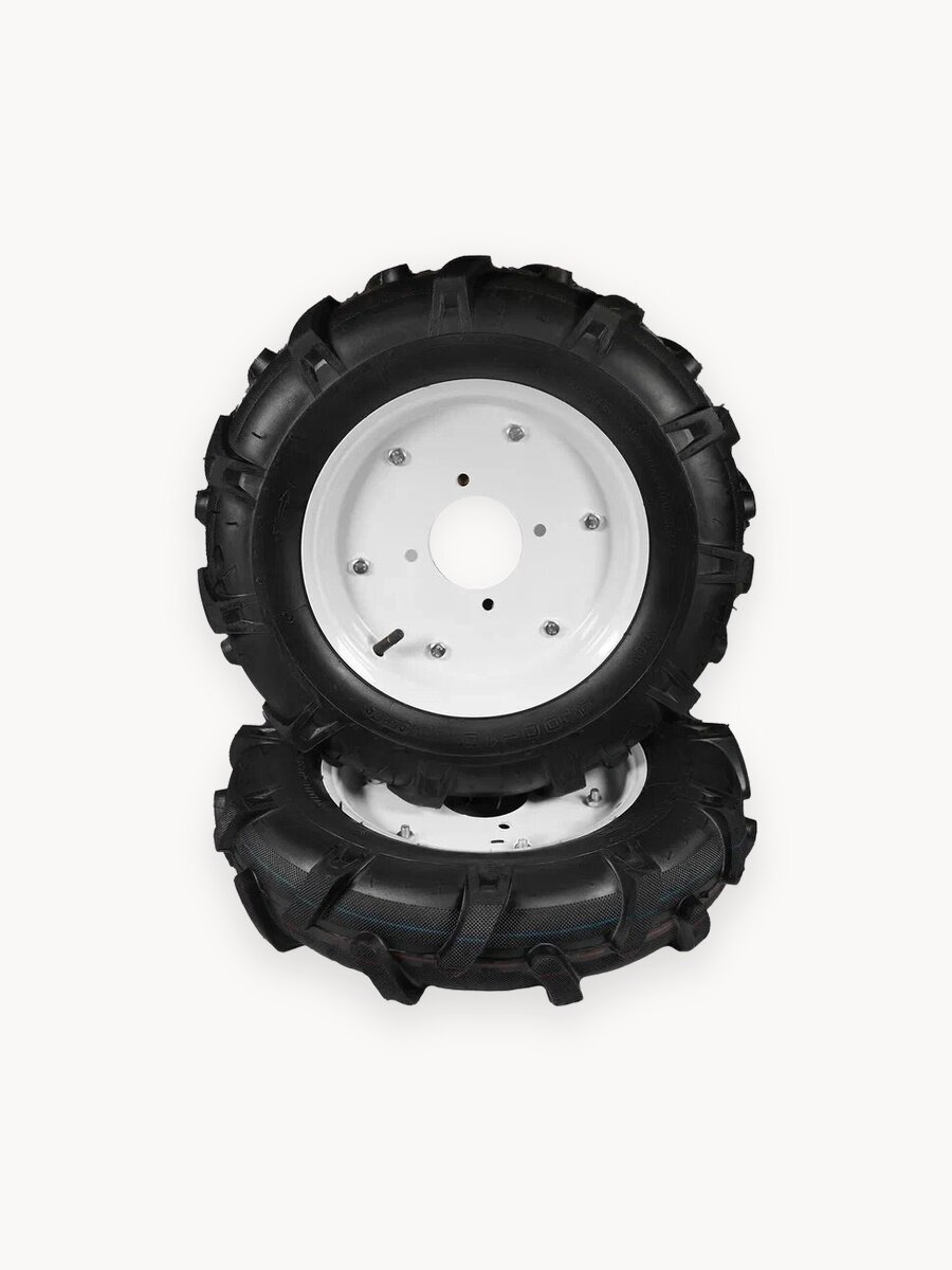 Комплект пневматических колес на культиватор и мотоблок 4.00-10 ёлочка