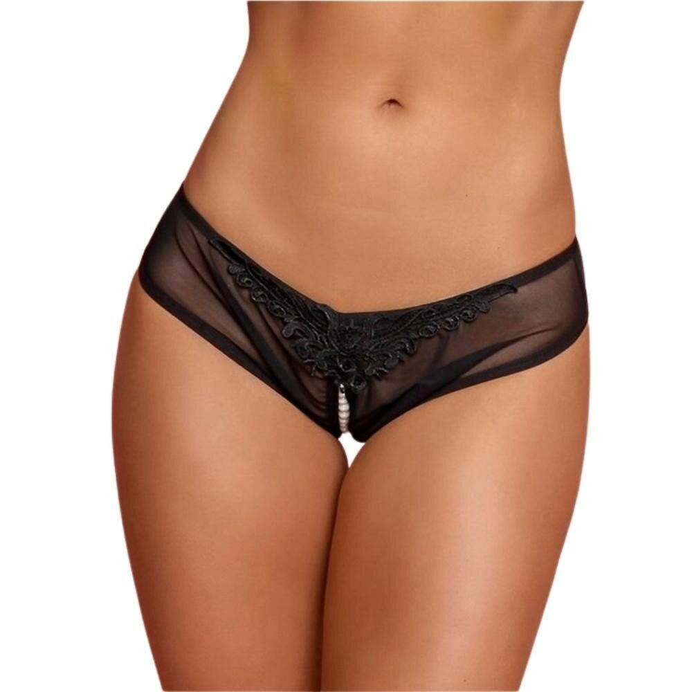 Трусики-шортики с жемчужной нитью «Amor El» S/M, интимный доступ
