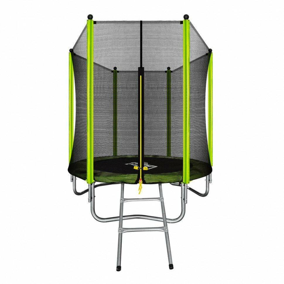 Батут ARLAND 10FT с внешней страховочной сеткой и лестницей (Light green) (светло-зеленый)