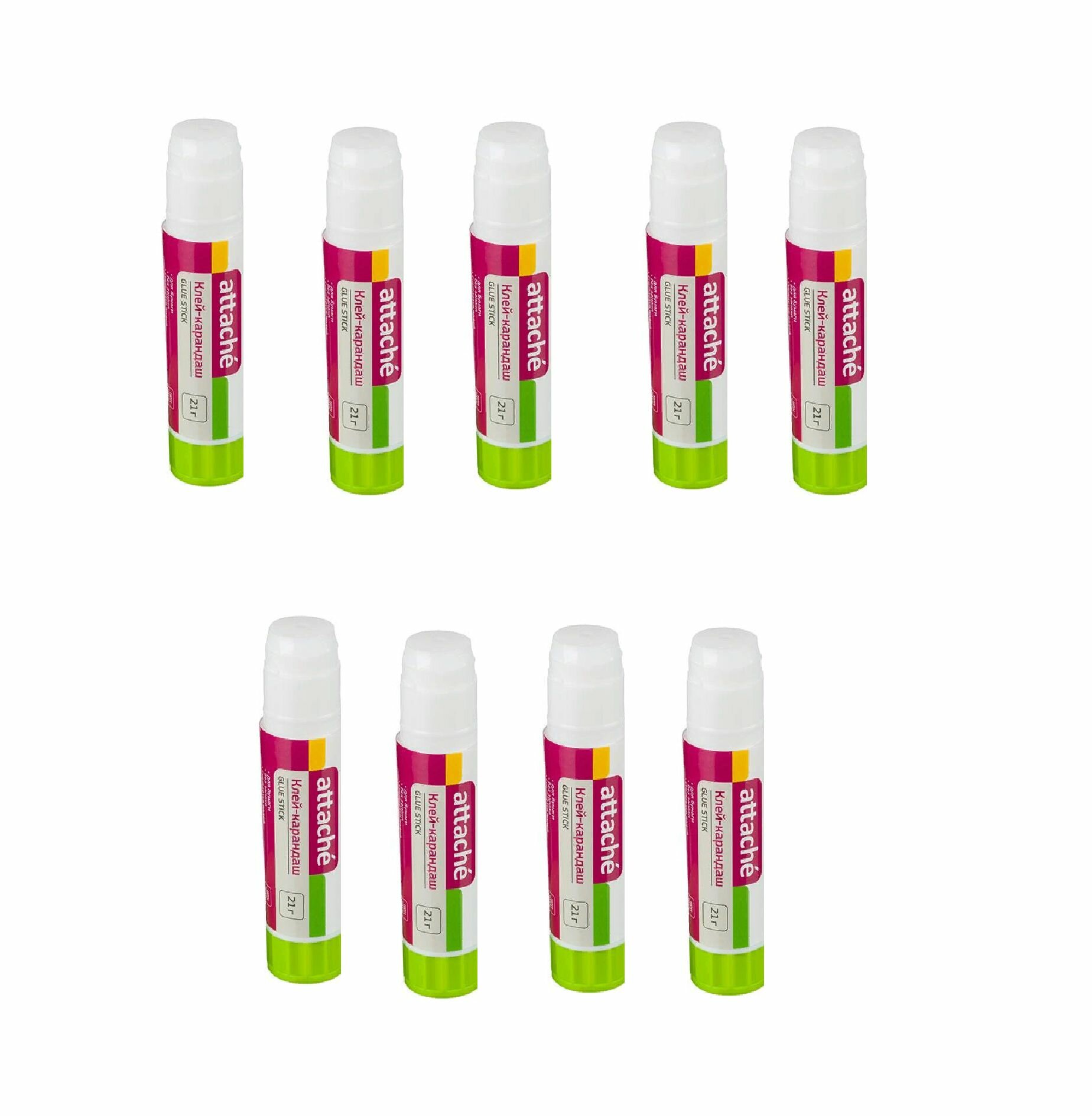 Attache Клей-карандаш, 21 г, 9 уп