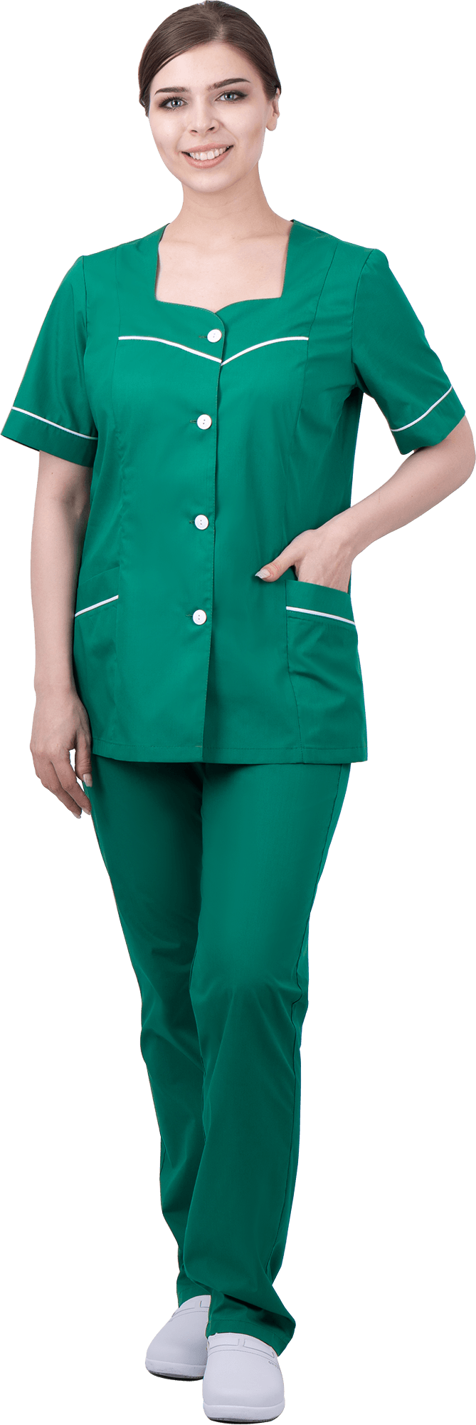 Костюм ГК Спецобъединение Мила, 35% ХБ 65% ПЭ, зеленый, 44-46 размер