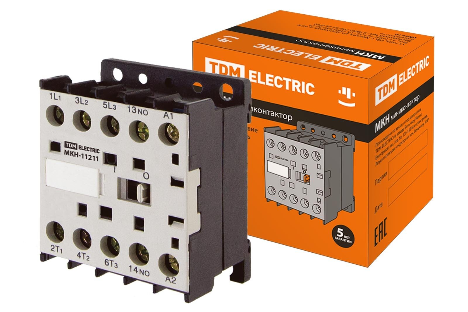 Контактор (мини) 12А 230В 1НЗ МКН-11211 TDM 0736-0006