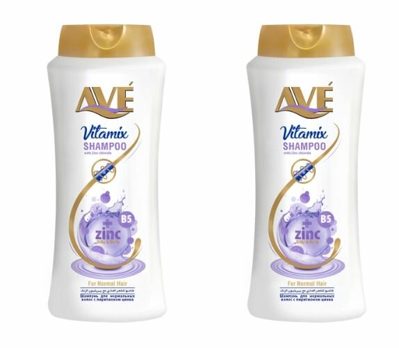AVE Шампунь для нормальных волос Vitamix, 400 мл, 2 уп