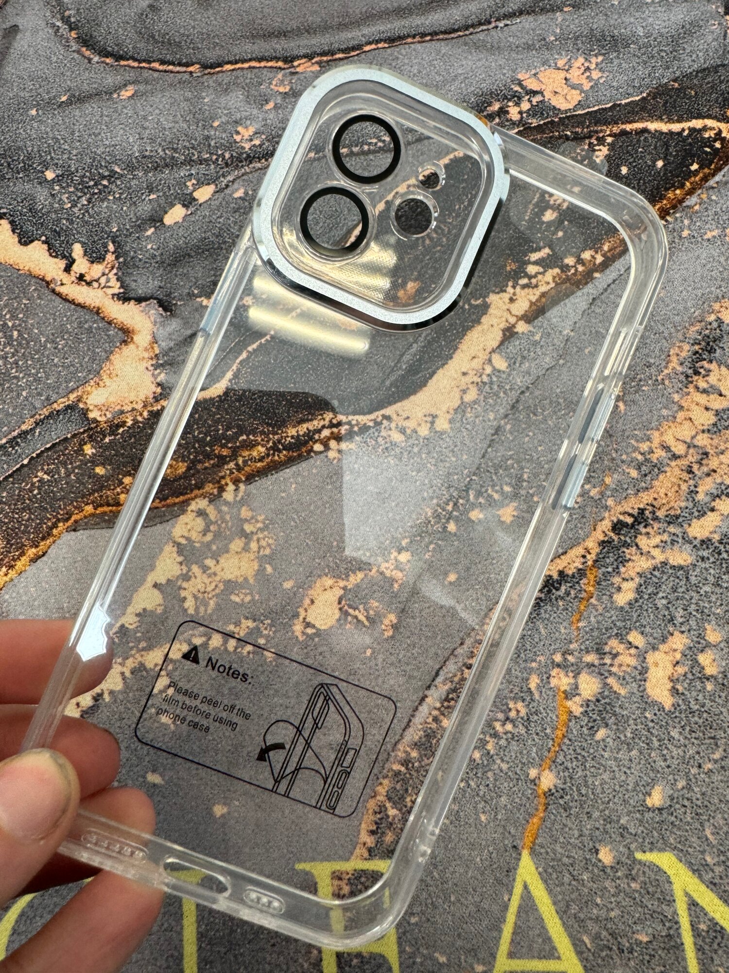 Чехол панель накладка бампер MyPads Кгud для iPhone 11 (простой, обычный) тонкая пластиковая крышка с защитой задней камеры прозрачная голубая MyPads