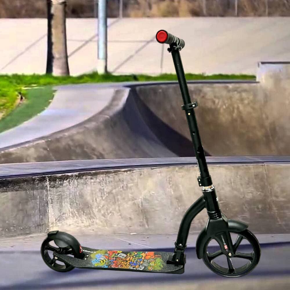 Самокат R&S склад, алюм. рама, PU-230/180мм, max-100кг