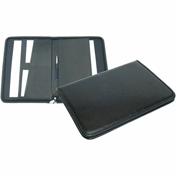 Папка кож/зам deVENTE. Newcastle 205*350, 4карм, черная