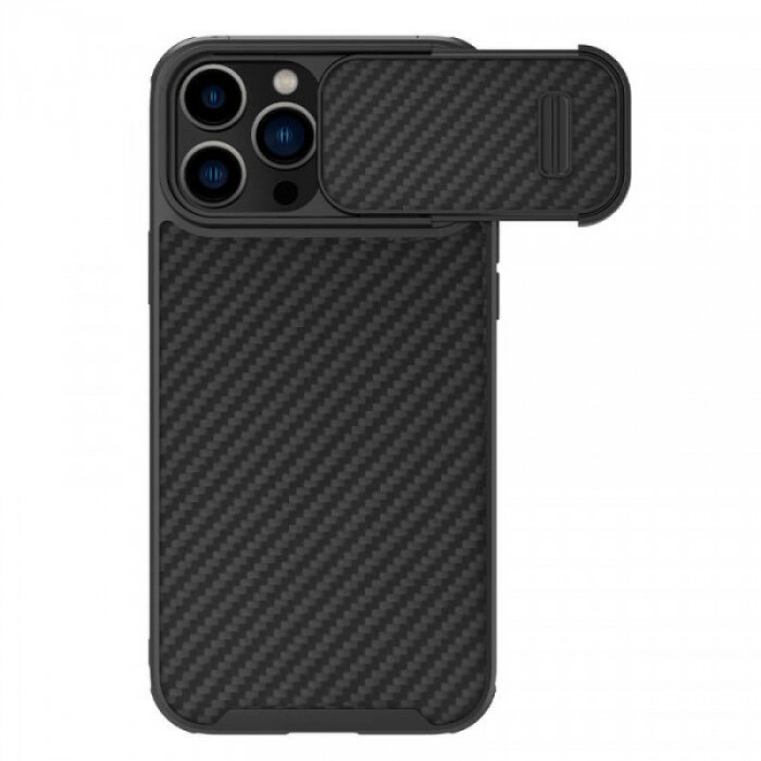 Nillkin Synthetic Fiber S Чехол с карбоновой текстурой для iPhone 14 Pro с защитой камеры