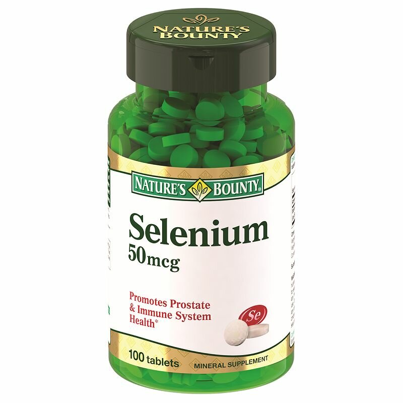 Нэйчес Баунти Селен 50 мкг антиоксидант, для мужчин таблетки 100 штук