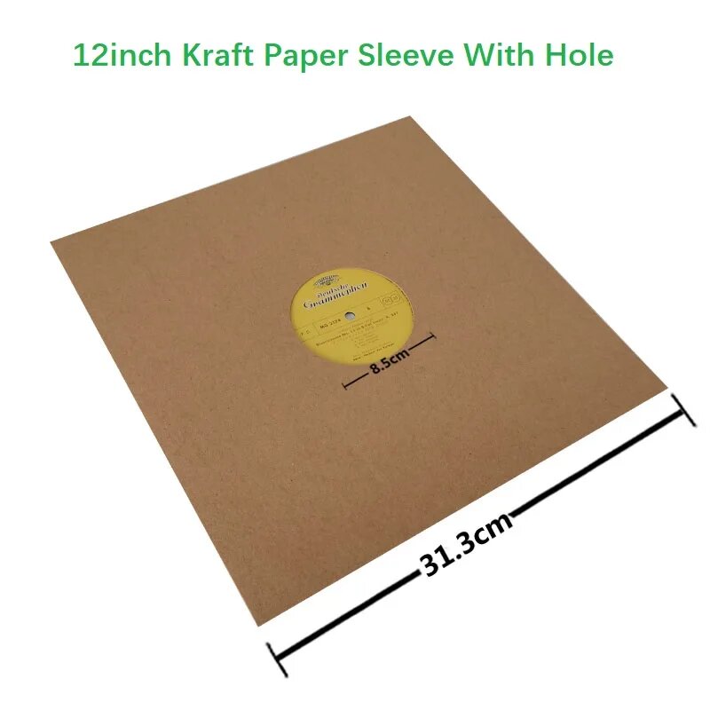 12in Kraft Paper Sleeve With Hole