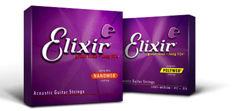 Elixir 11052 Nanoweb Light - Струны для акустических гитар