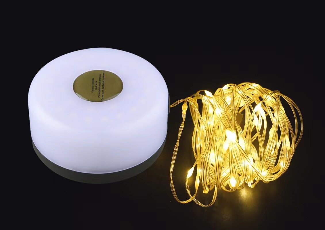 Кемпинговый фонарь, перезаряжаемый, светодиодный, 2314 тёплый свет, 8 м