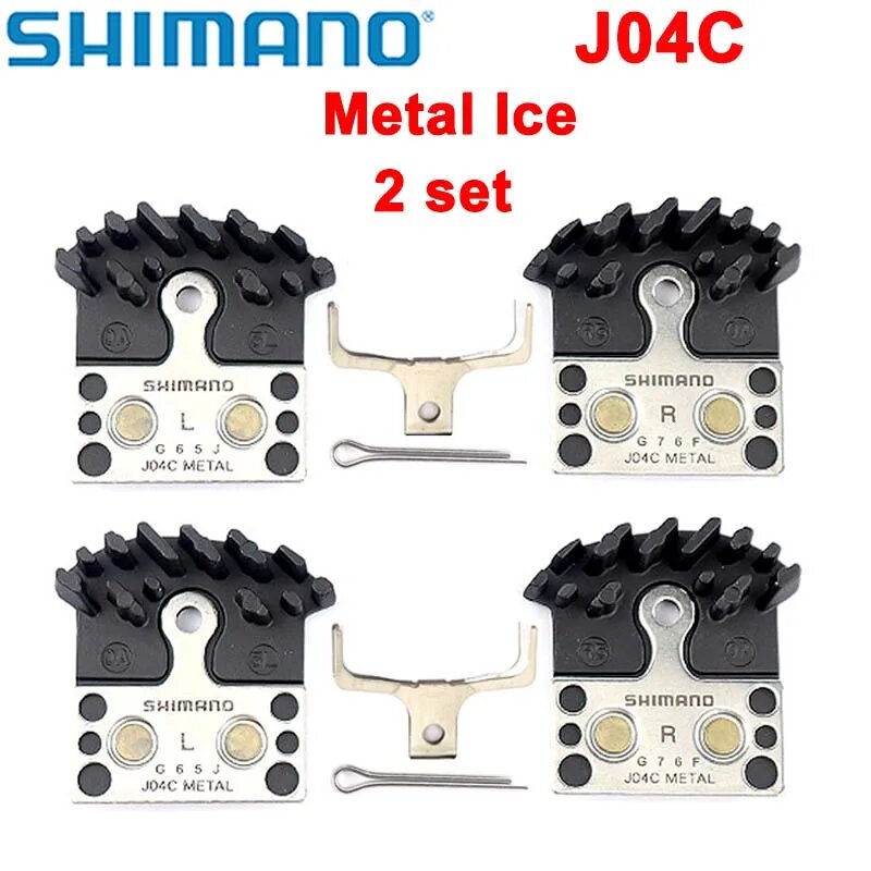 Тормозные колодки Shimano Ice Tech для горных велосипедов J04C 2 SET