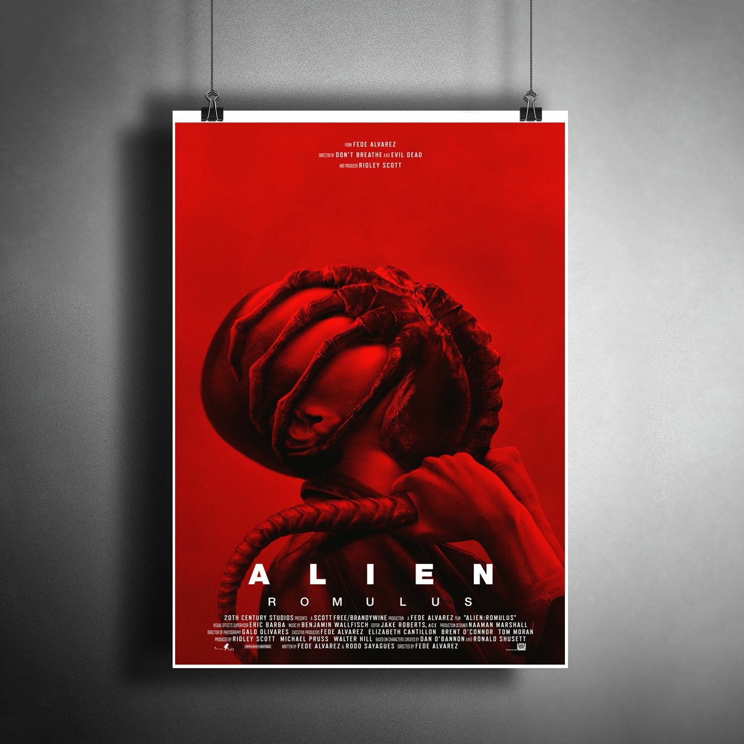 Постер плакат для интерьера "Фильм: Чужой. Ромул"/ Декор дома, офиса, комнаты A3 (297 x 420 мм)