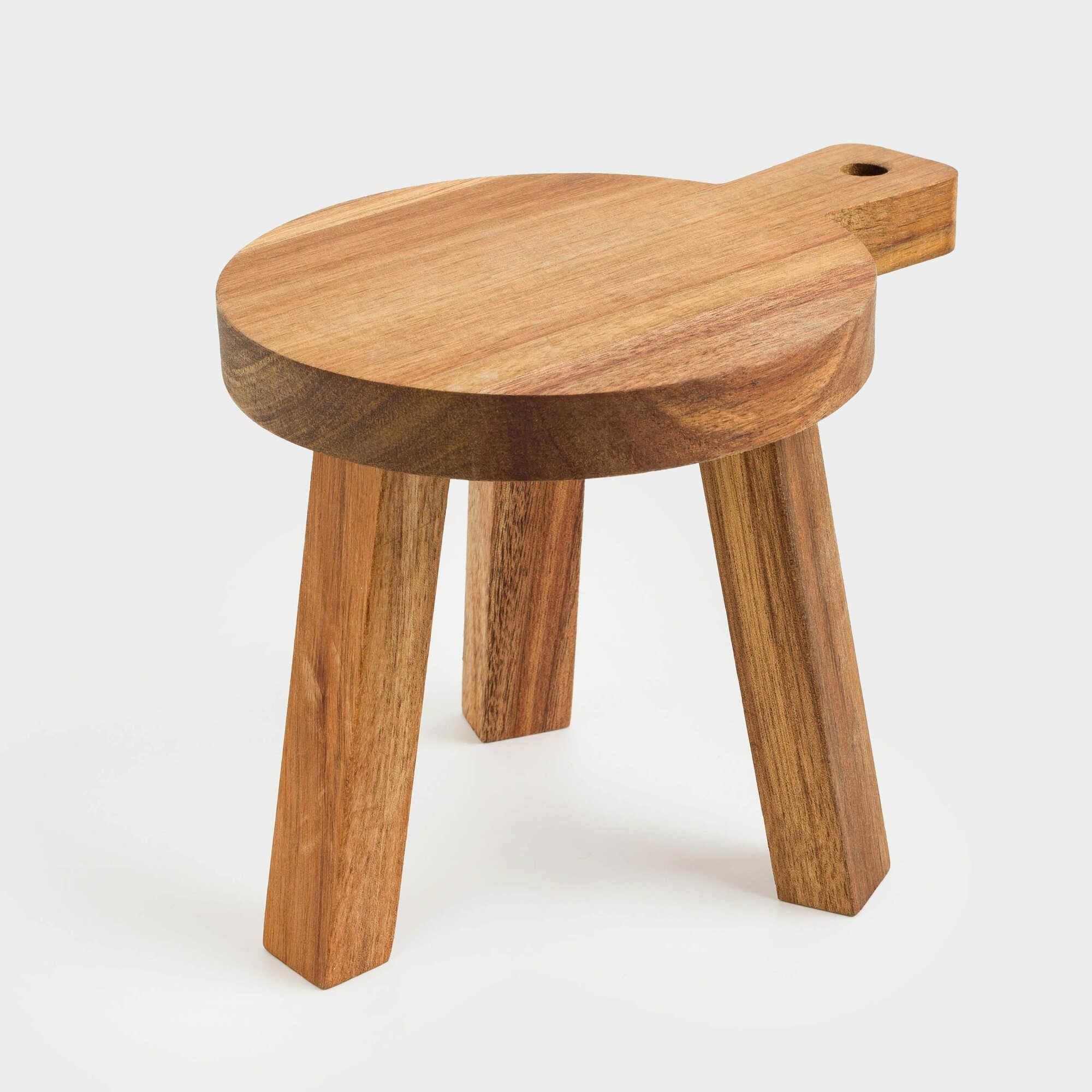 Блюдо сервировочное, 20x15 см, с ручкой, на ножках, дерево, Noble tree, Kuchenland